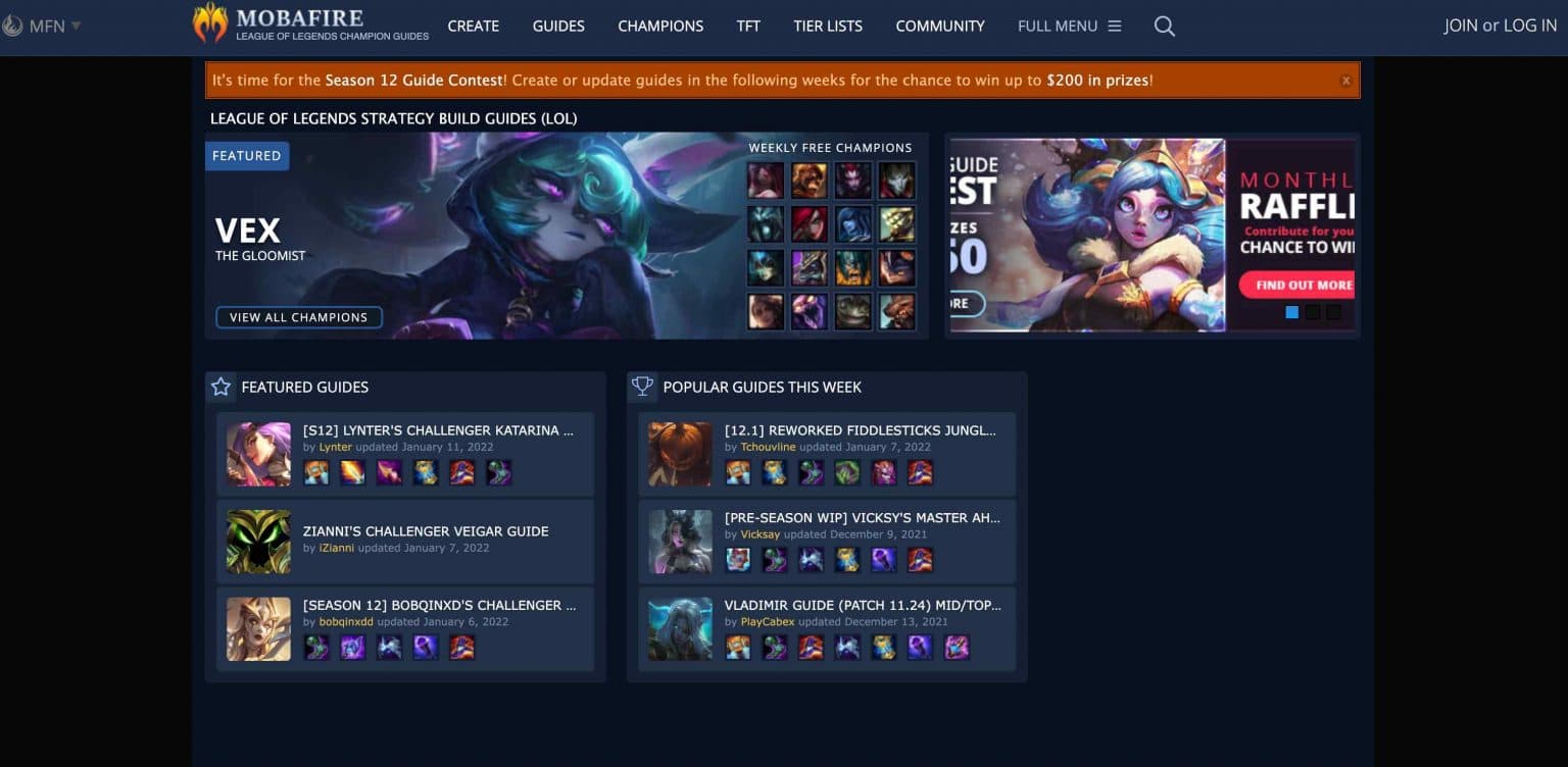Top 10 Best League of Legends Build Sites - LeagueFeed