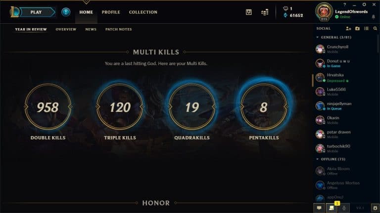 How To Check How Many Pentakills Have You Got? - LeagueFeed